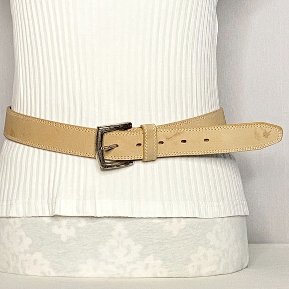 Timberland | Accessories | Timberland Belt Mens Medium Distressed Beige ...